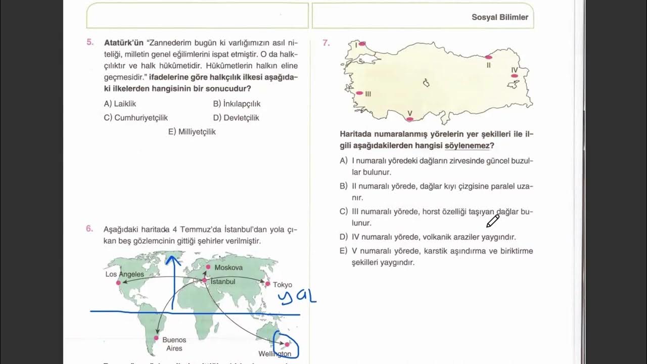 İz EĞİtİm Kurumlari 2023 2024 Tyt SÜre Yayinlari Denemesİ CoĞrafya