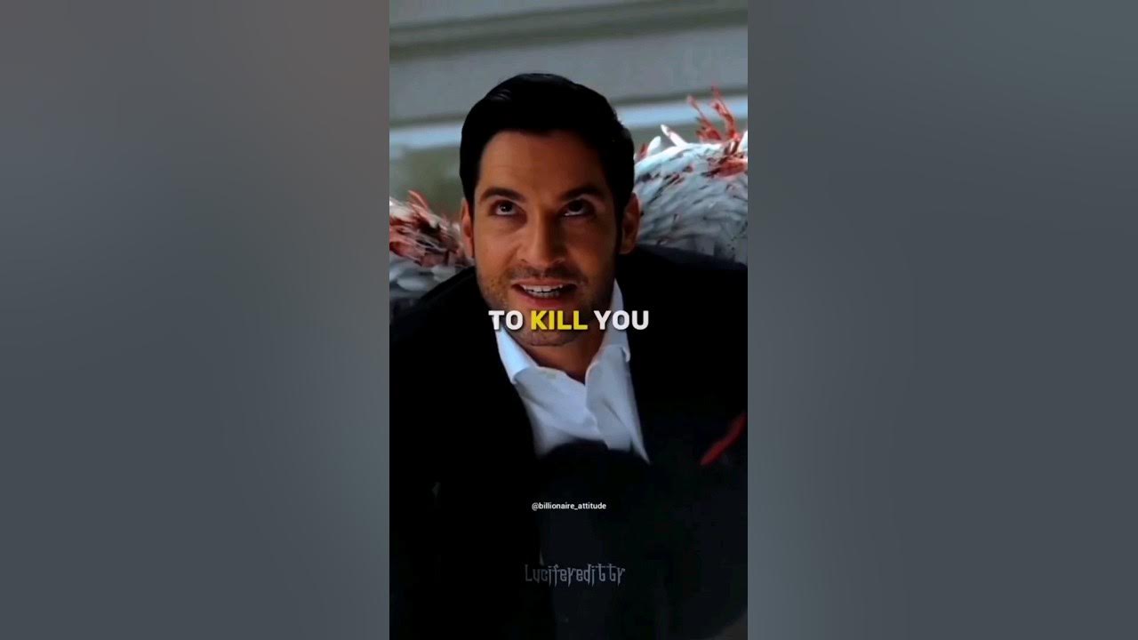 lucifer attitude | i don't need any weapon to kill you#lucifer #shortvideo #surprise # ...