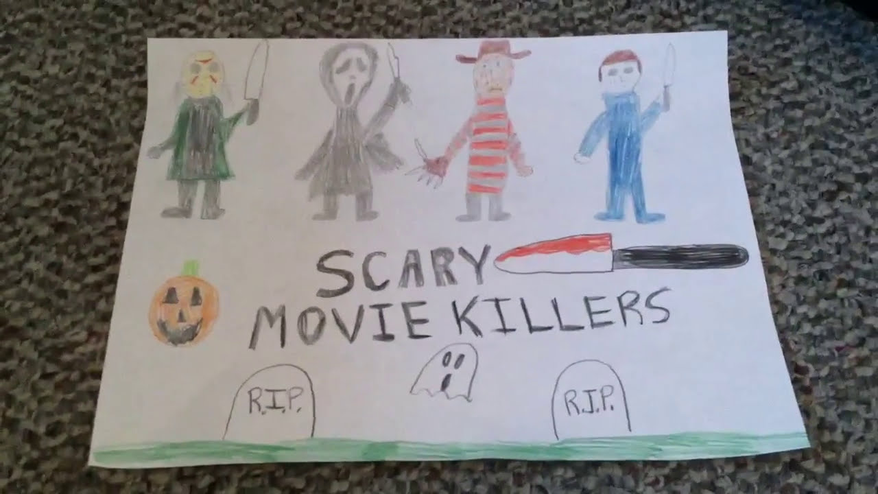 My Slasher Movie Drawing - YouTube