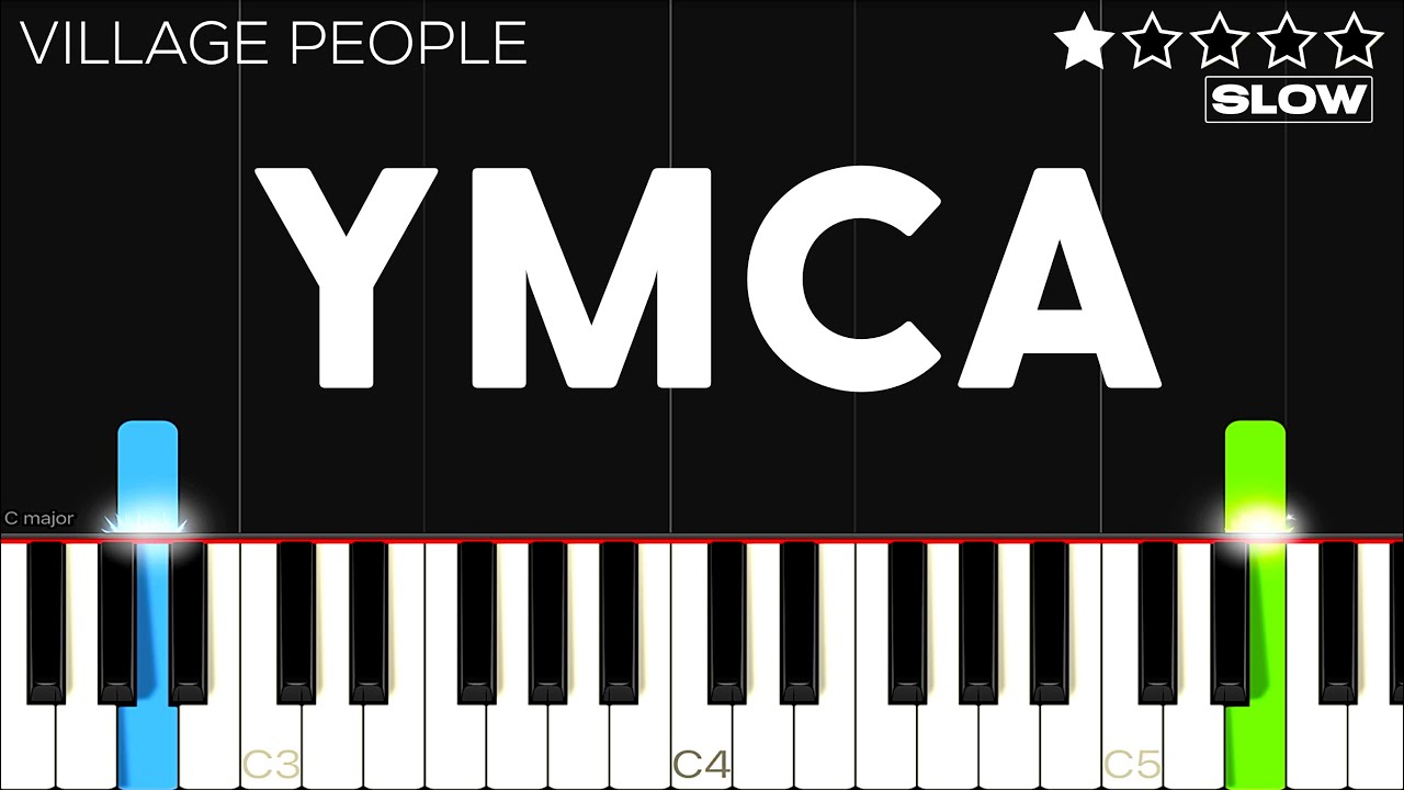 Village People - YMCA | SLOW EASY Piano Tutorial - YouTube