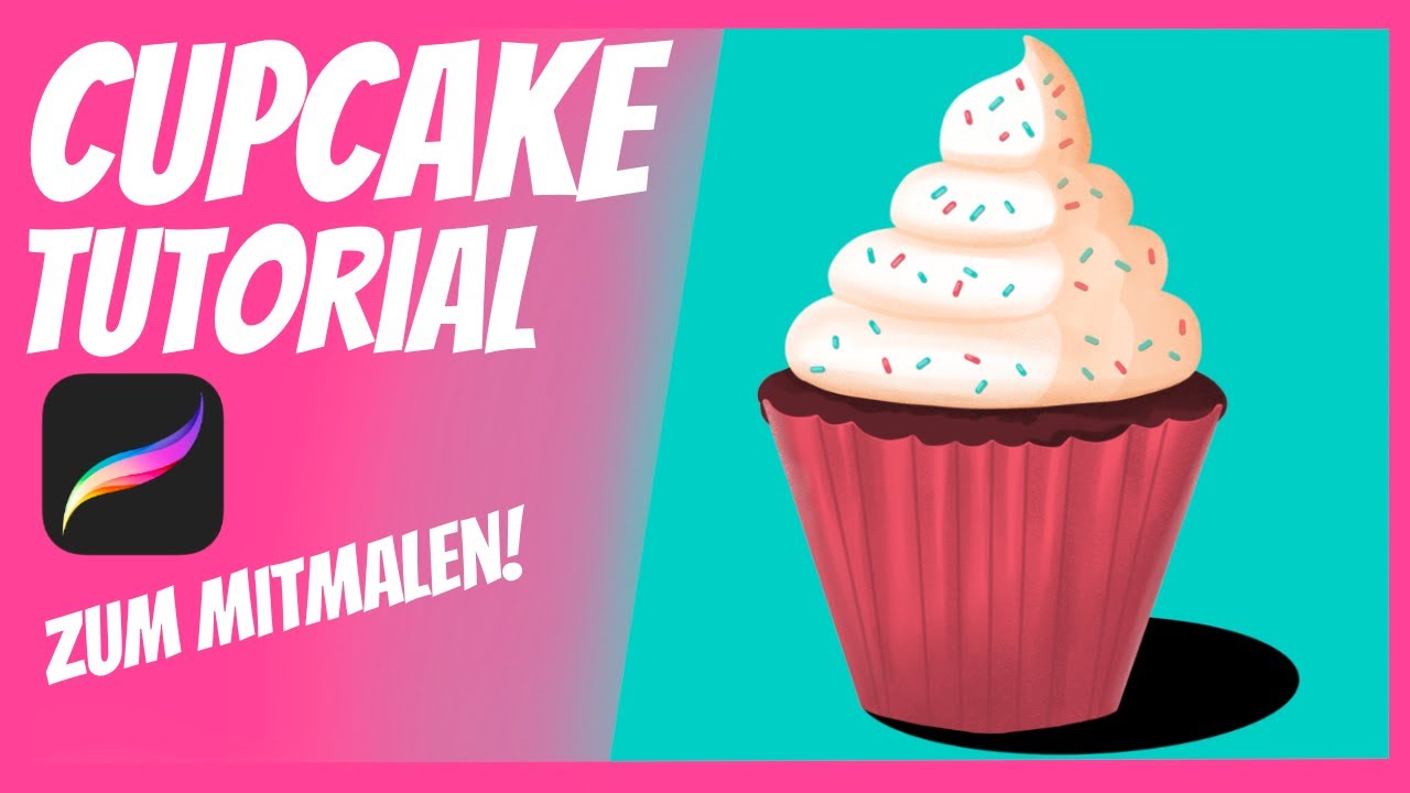 Procreate Tutorial Deutsch: Cupcake malen (Digital Art) - YouTube