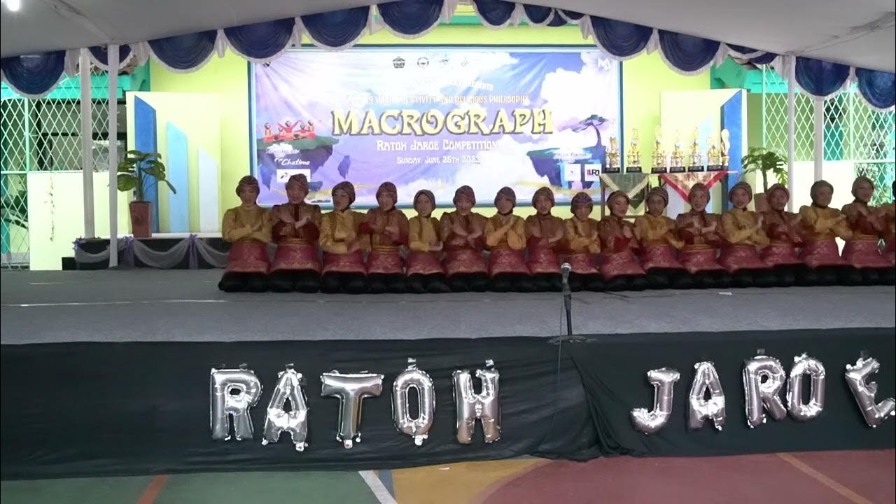 TARI RATOH JAROE SMPN 4 TANGERANG SELATAN TIM A at MACROGRAPH 2023 MAN 19 JAKARTA #ratohjaroe # ...