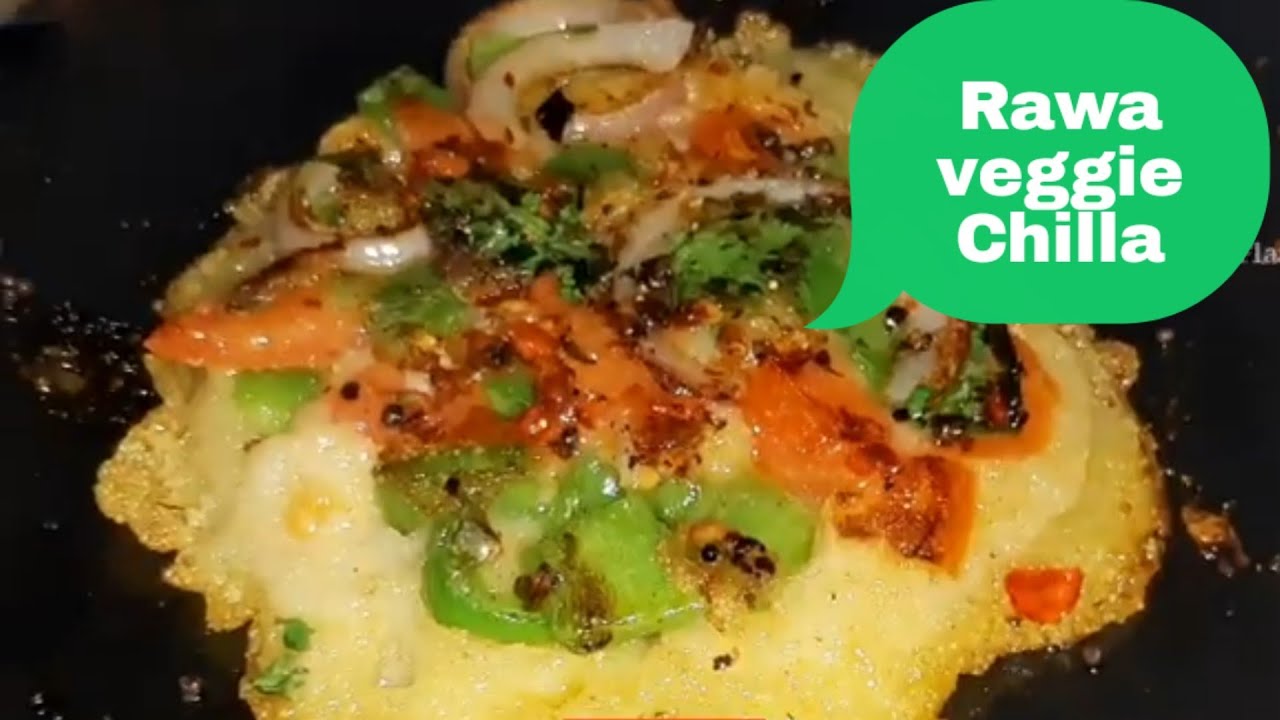 Rawa Veggie Chilla Recipe. | Yummy and Tasty.| Hometown Flavours. - YouTube