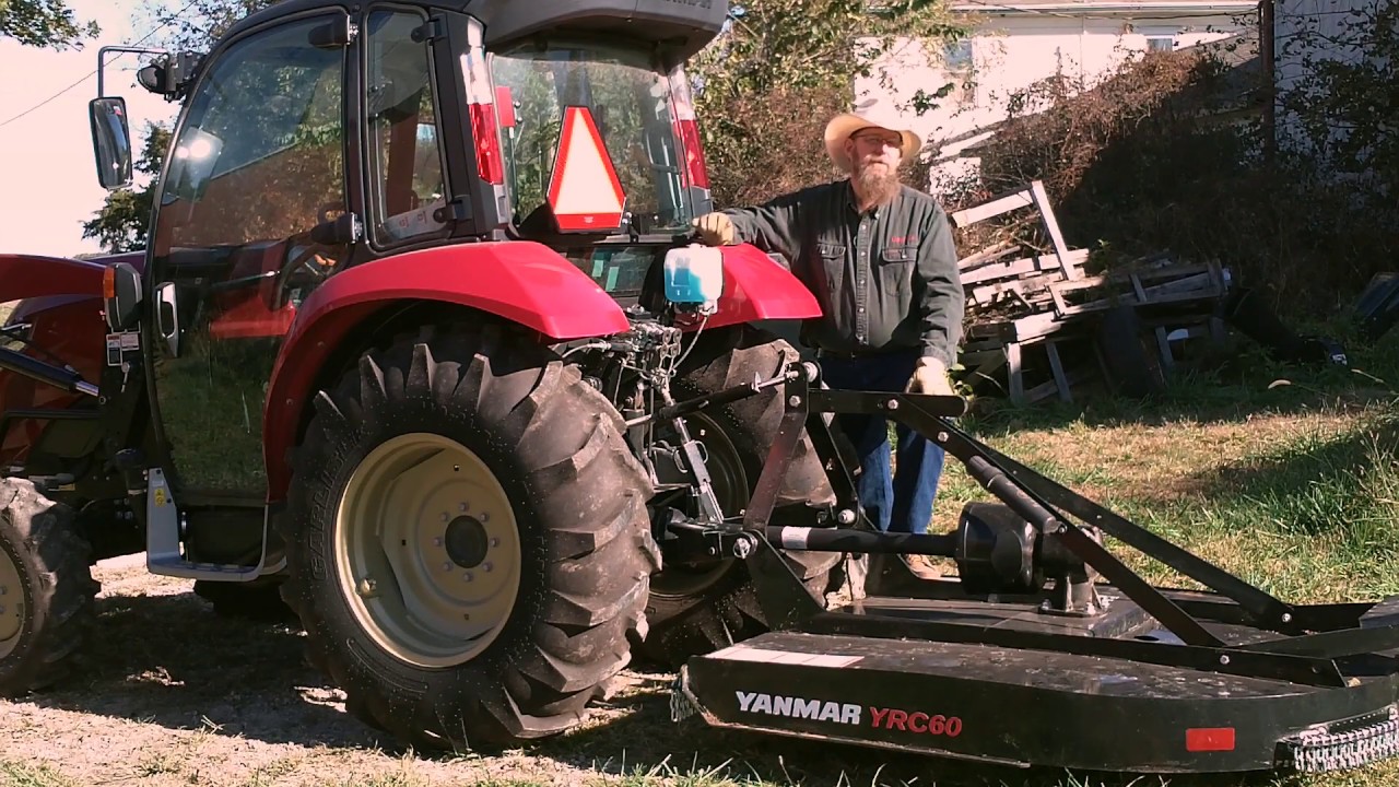Attaching Tractor Implements with the Yanmar 3 Point Hitch - YouTube
