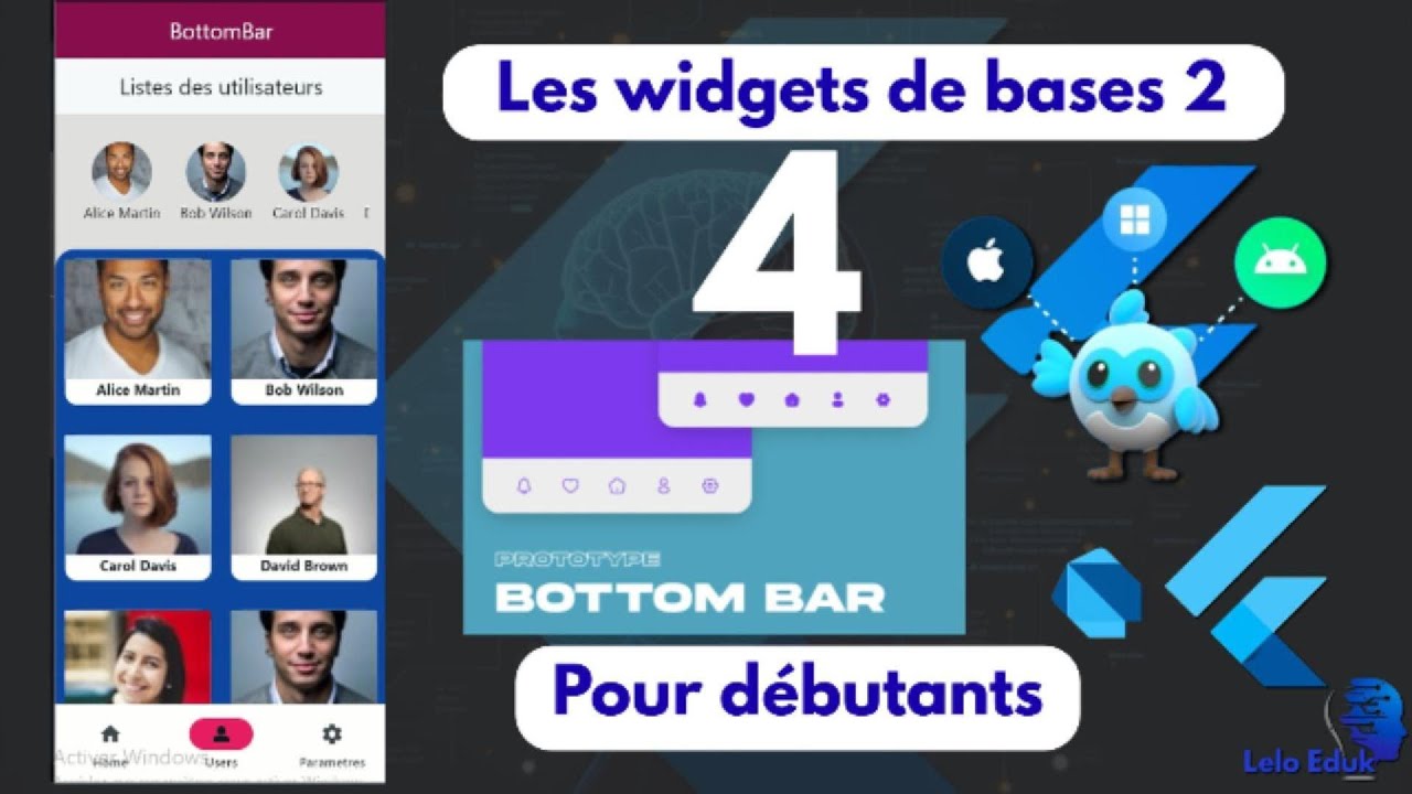📱 Flutter – Comprendre les Widgets de Base (Tutoriel Débutant) partie 3 #3 - YouTube