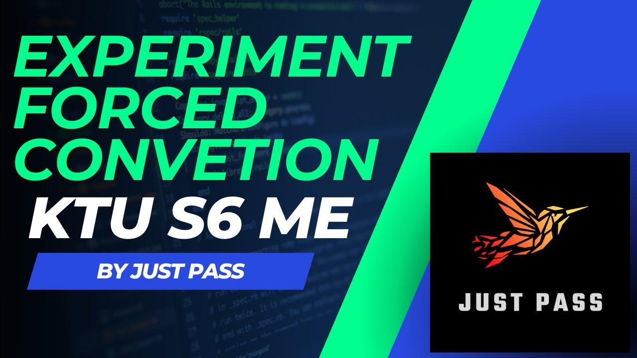 S6 ME THERMAL LAB 2: HEAT TRANSFER IN FORCED CONVECTION - YouTube