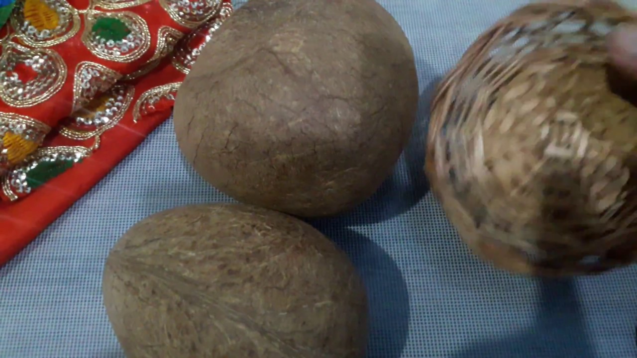 Coconut decorations - YouTube