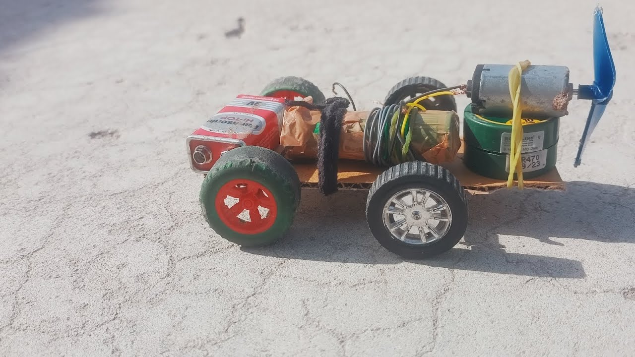 DC motor car #dcmoter how to make car - YouTube