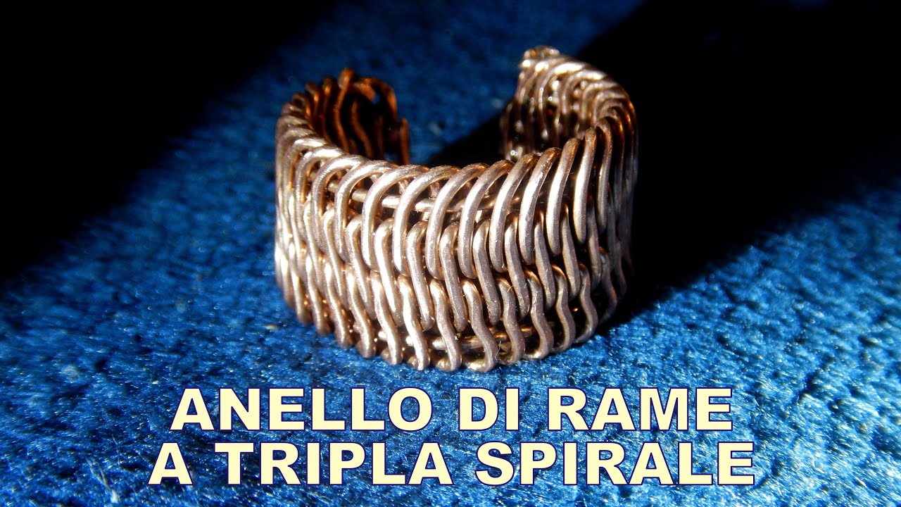 Anello di rame a tripla spirale - come si fa - YouTube