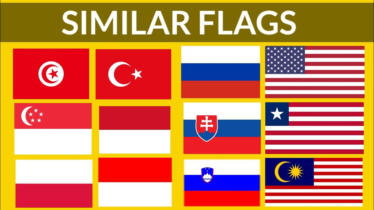 Similar Country Flags Ⅰ 193 Country Facts - YouTube