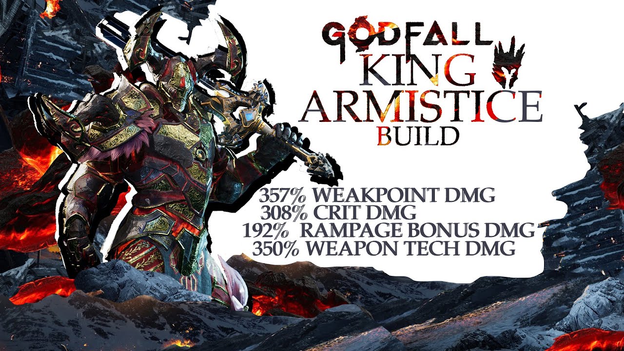 GODFALL / KING ARMISTICE BUILD / KILL BOSSES IN SECONDS ! [ WITH ...