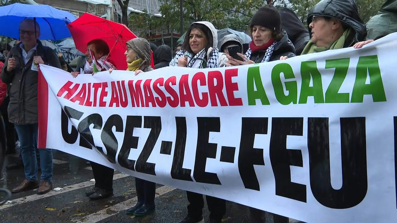 Nouvelle manifestation à Paris pour un "cessez-le-feu immédiat" à Gaza ...