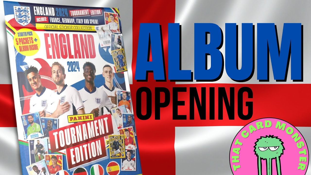 Let's open the England 2024 Tournament #stickeralbum starter pack - YouTube
