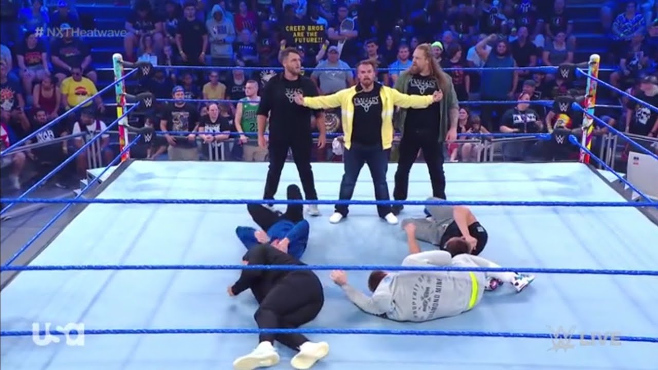 Joe Coffey, Mark Coffey & Wolfgang "Gallus" atacan a Diamond Mine - WWE ...