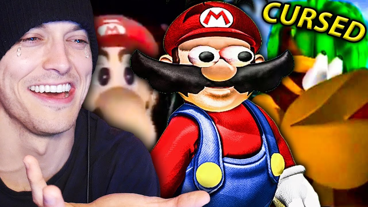 Reacting to Mario Reacts To CURSED Nintendo Commercials!! - YouTube