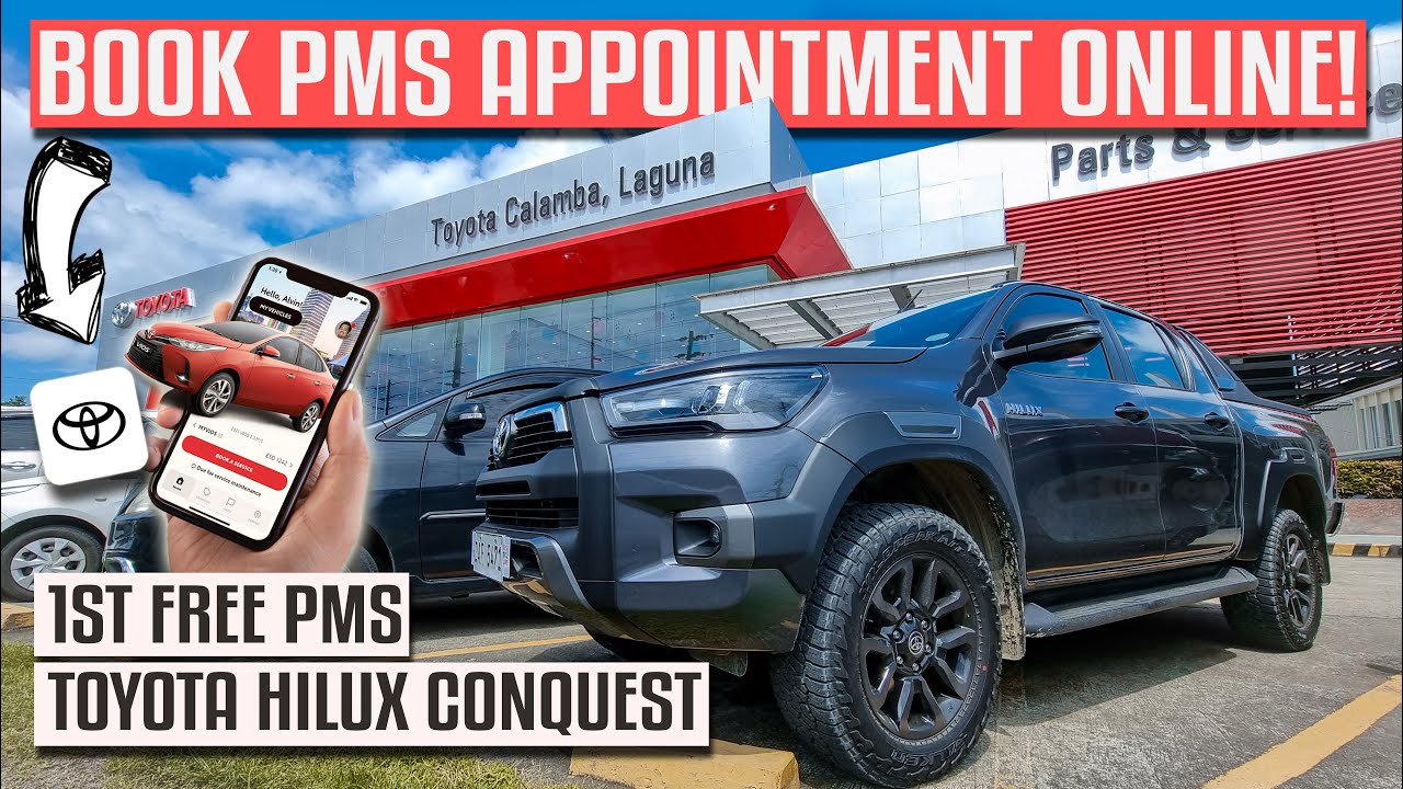How to Set PMS Service Appointment Online | Toyota Hilux Conquest 1 ...