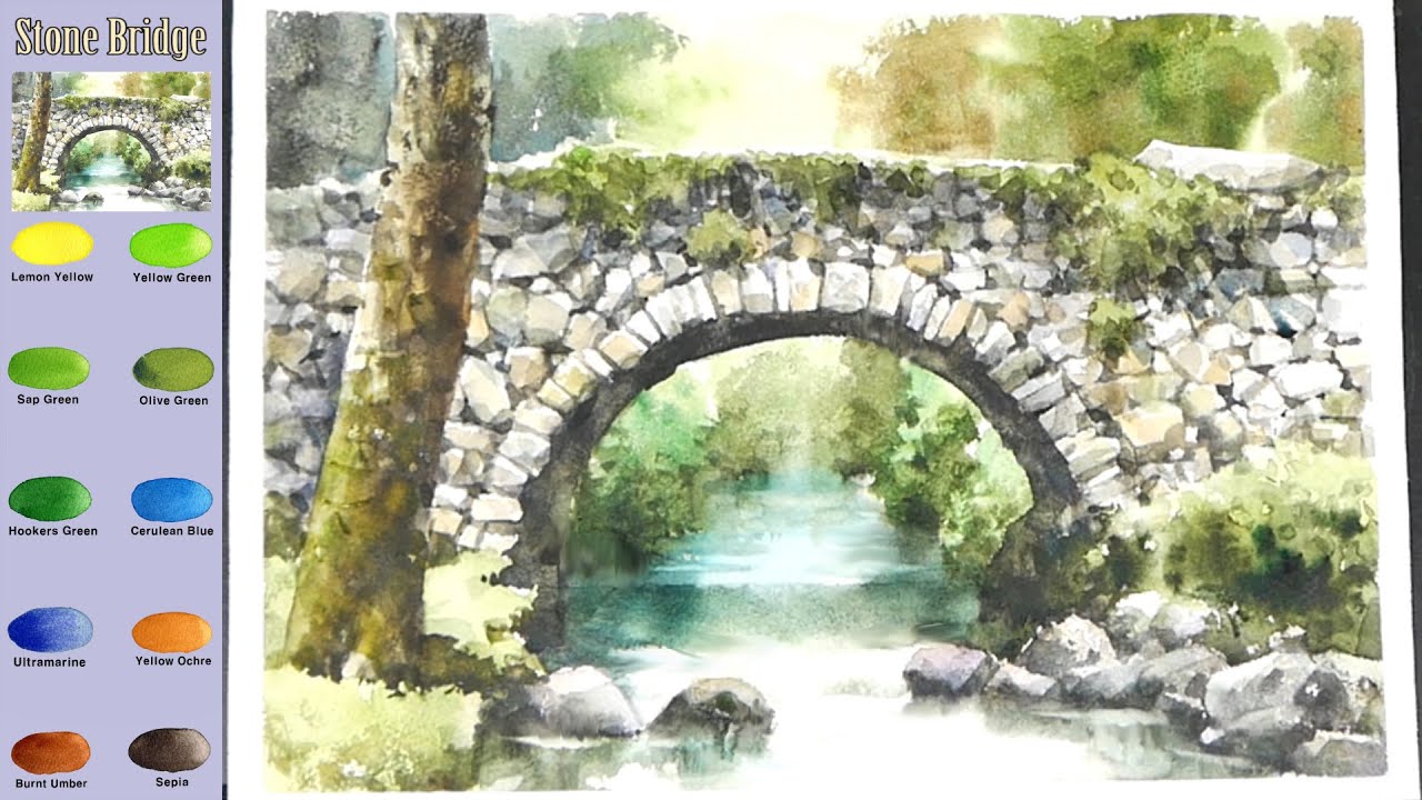 Stone Arch Bridge Drawing