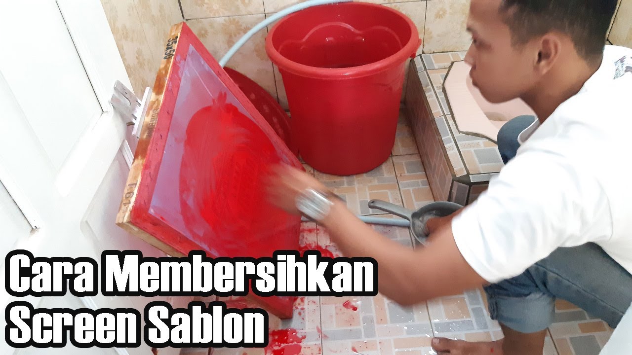 Cara Mudah Membersihkan Screen Sablon - YouTube