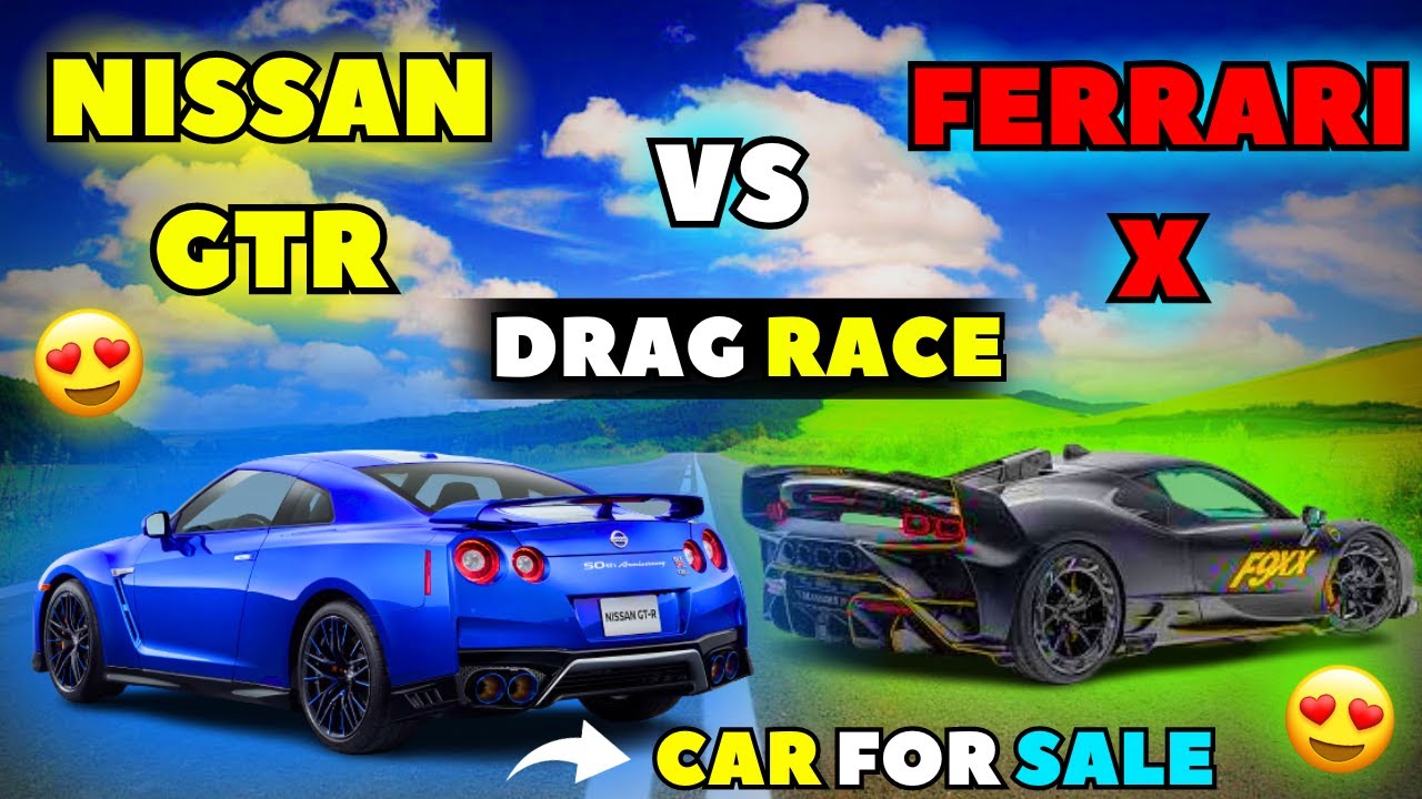 NISSAN GTR VS FERRARI X 🤯 RACE WHO WILL WIN ? | CAR FOR SALE SIMULATOR ...