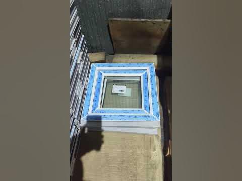 Окно 500х500 мм VEKA WHS 60, поворотная створка(правая) - YouTube