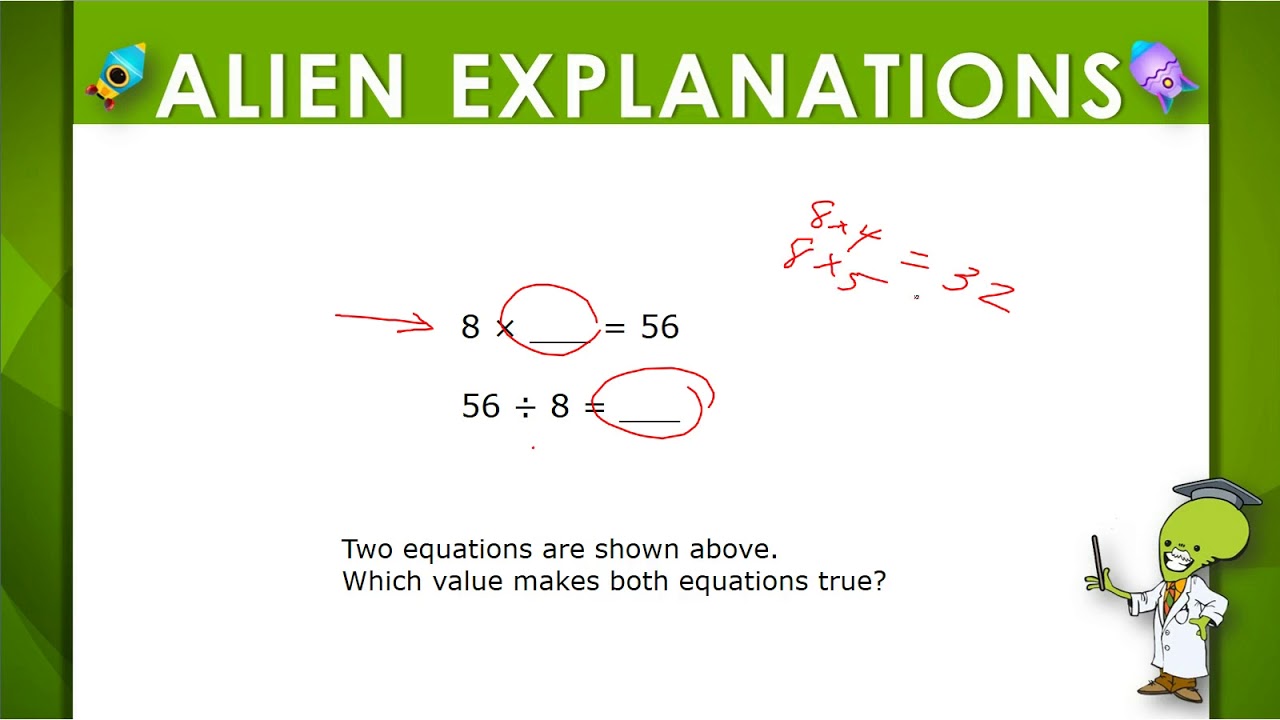 3rd Grade - Math - Multiplication and Division Relationship - Question ...