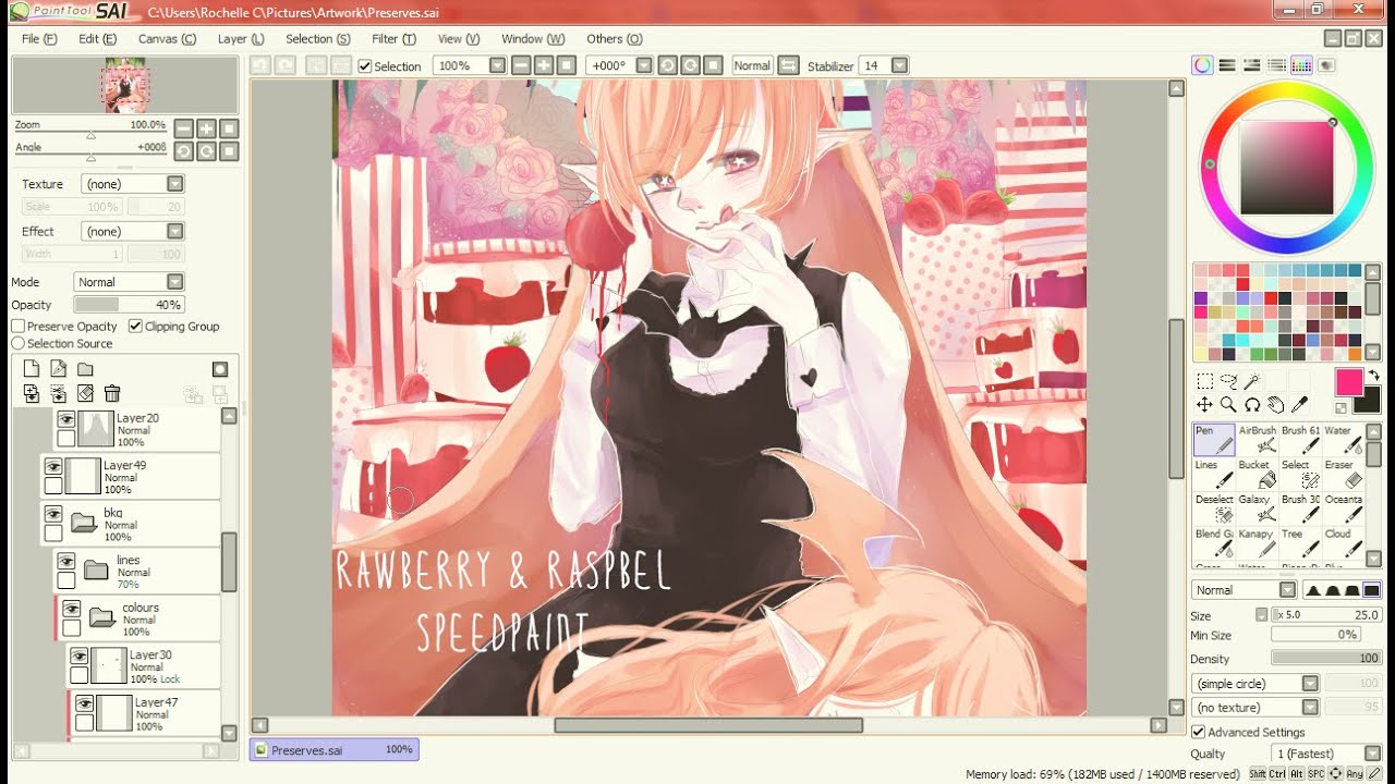 The Gray Garden Rawberry and Raspbel Speedpaint - YouTube