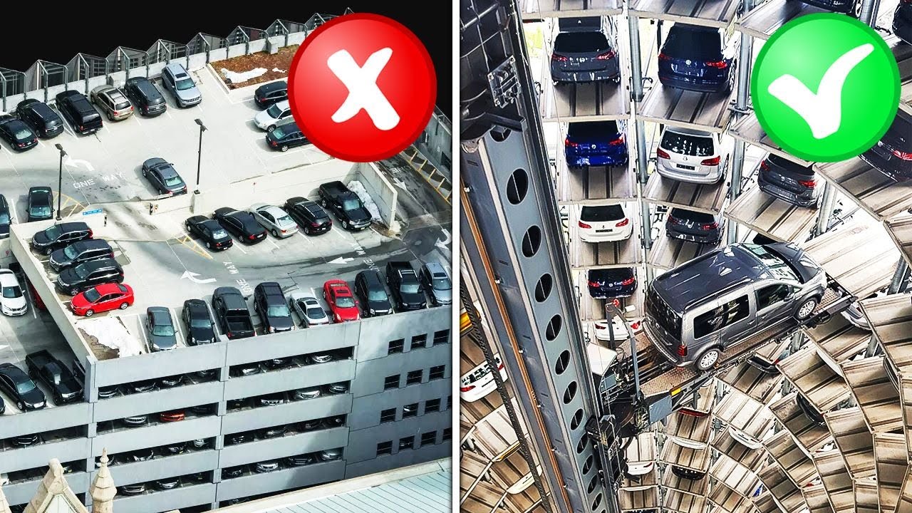 10 PARKING GARAGE Solutions Everyone Should See - YouTube