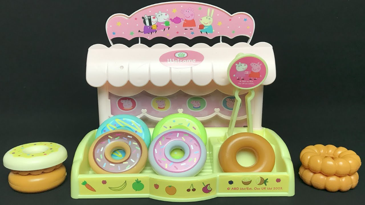 Peppa Pig Donut Shop Kitchen Set Satisfying with Unboxing Compilation ...