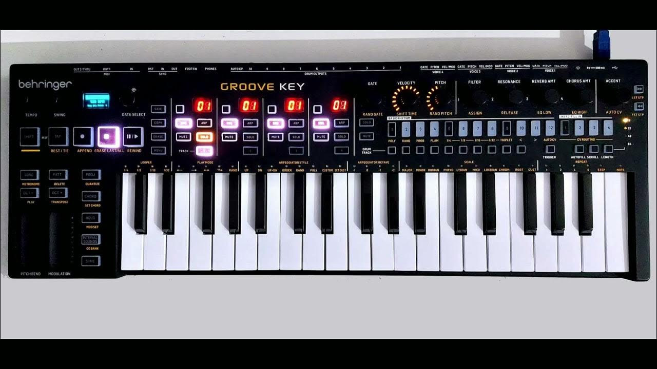 Behringer Groove Key, Groovebox Preview - YouTube