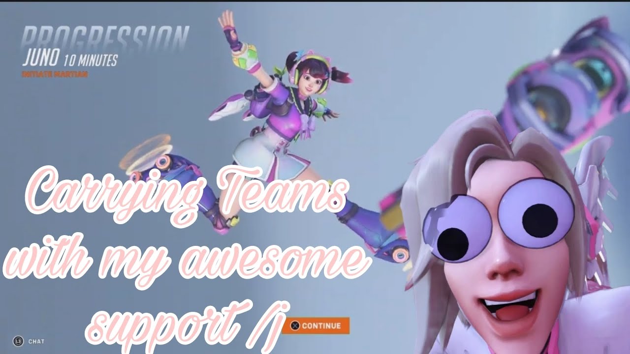 Overwatch 2 | Playing with the new Juno and Mercy Skins - YouTube