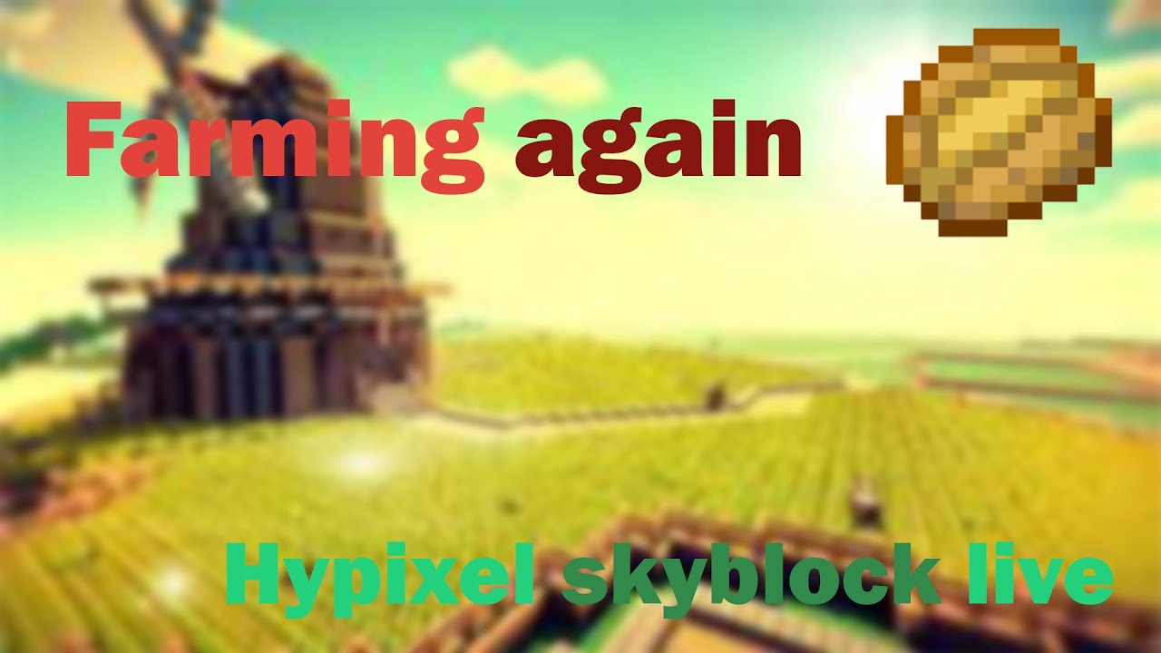 Hypixel Skyblock | Farming in the garden | chill grinding stream - YouTube