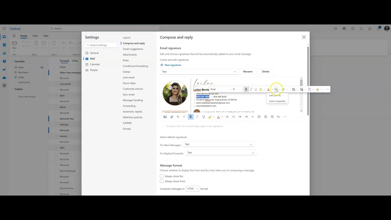 HTML Email Signature Install - New Outlook & Outlook Web App (OWA ...