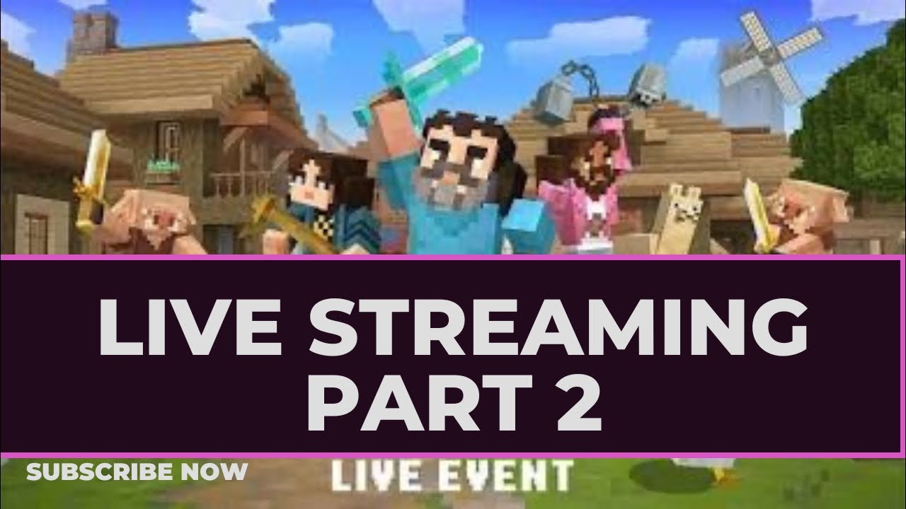 Minecraft live event live with me part 2 - YouTube