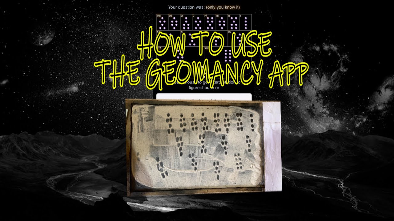 How To Use The Geomancy App - YouTube