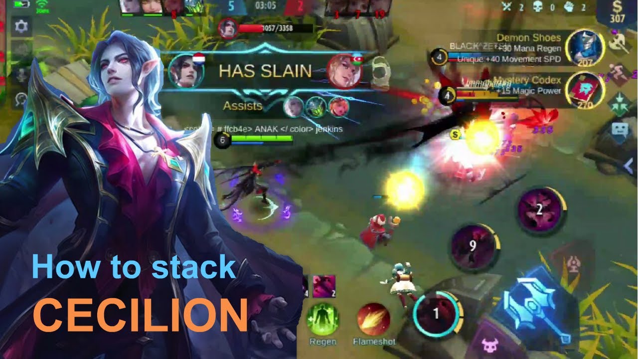 New hero Cecilion | how to stack | Mobile Legends - YouTube