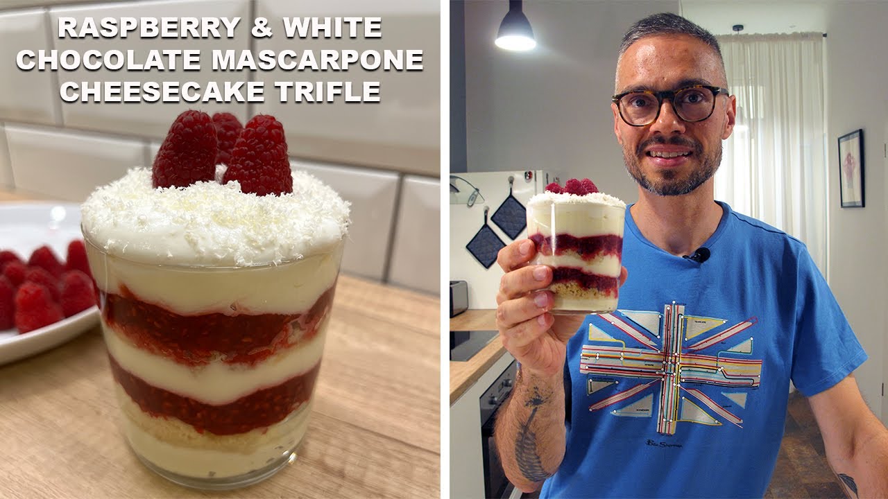 Raspberry & White Chocolate Mascarpone Cheesecake Trifle | Joseph Erdos ...