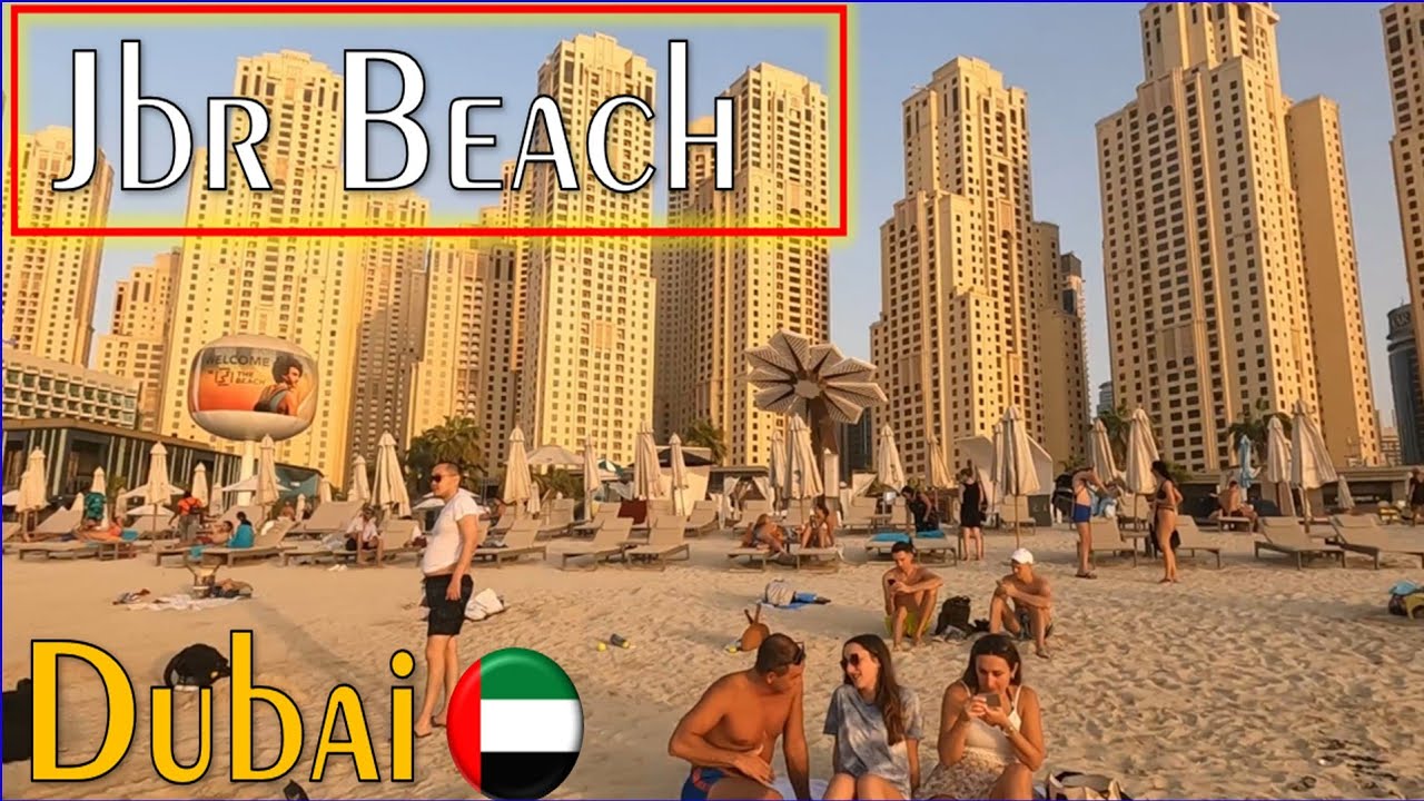Dubai 🇦🇪 JBR Beach [ 4K ] Jumeirah Beach Residence, Walking tour - YouTube