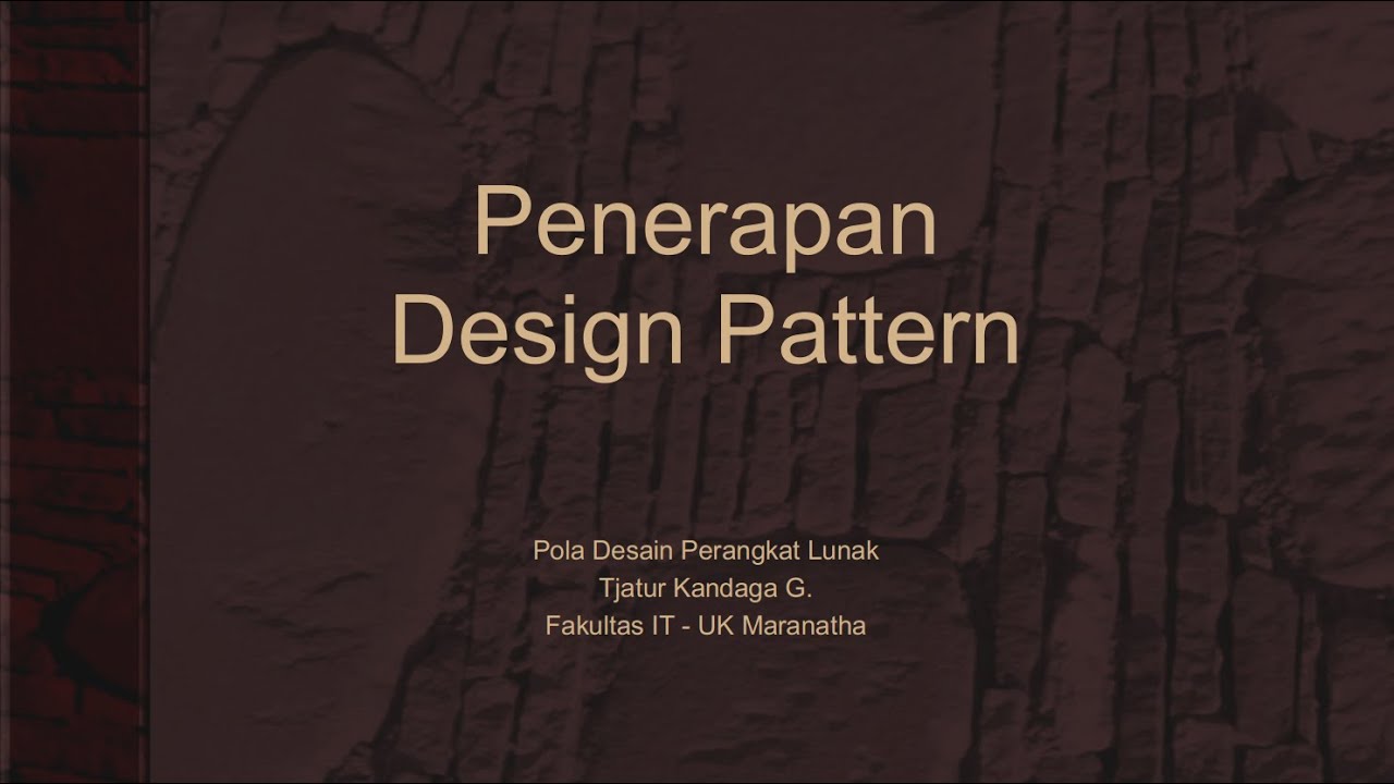 Penerapan Design Pattern - YouTube