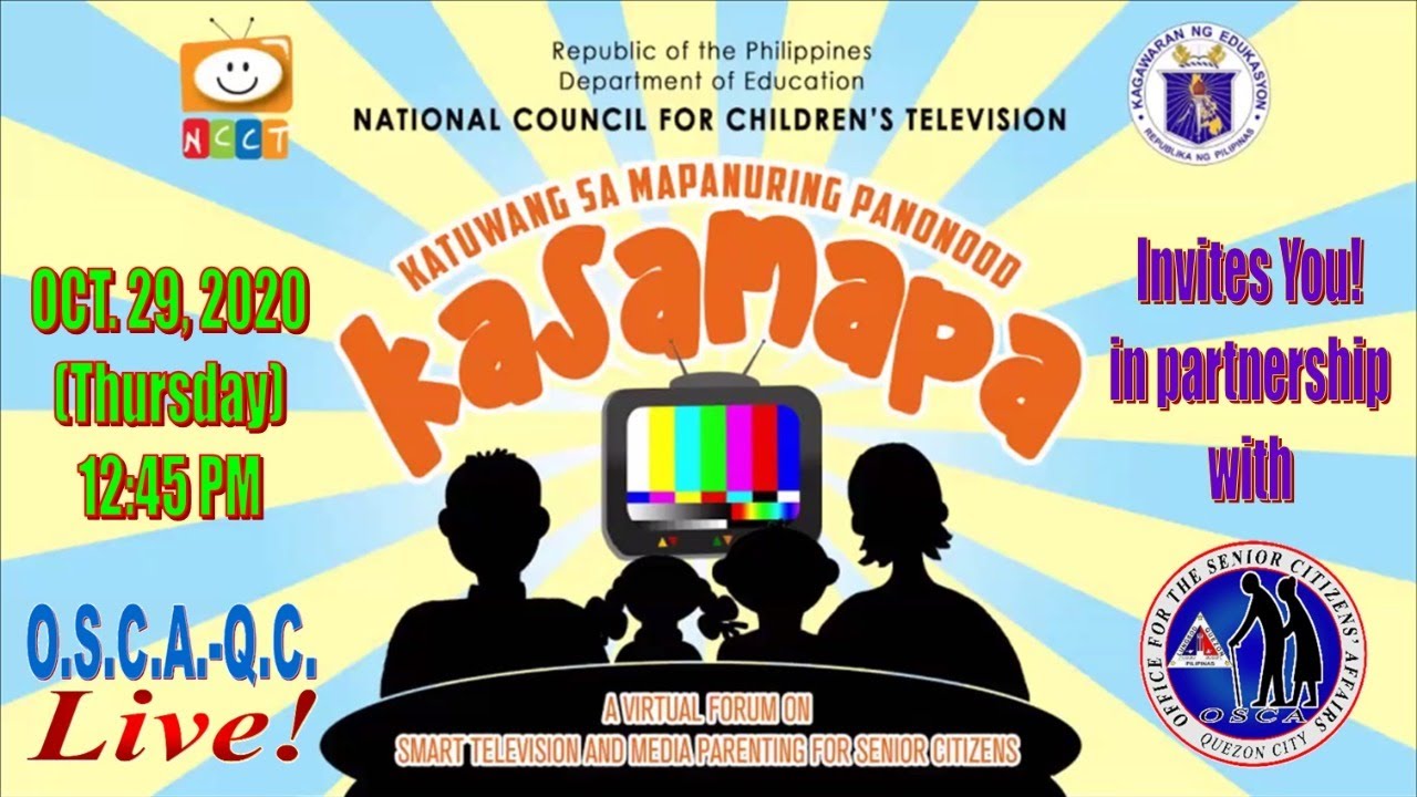 OSCA-QC Live! "Office Hour" by Dan Oro – #30 (KaSaMaPa with NCCT-DepEd ...