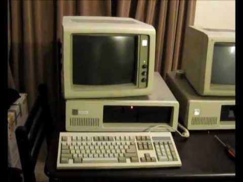 IBM 5160 XT CGA upgrade - YouTube