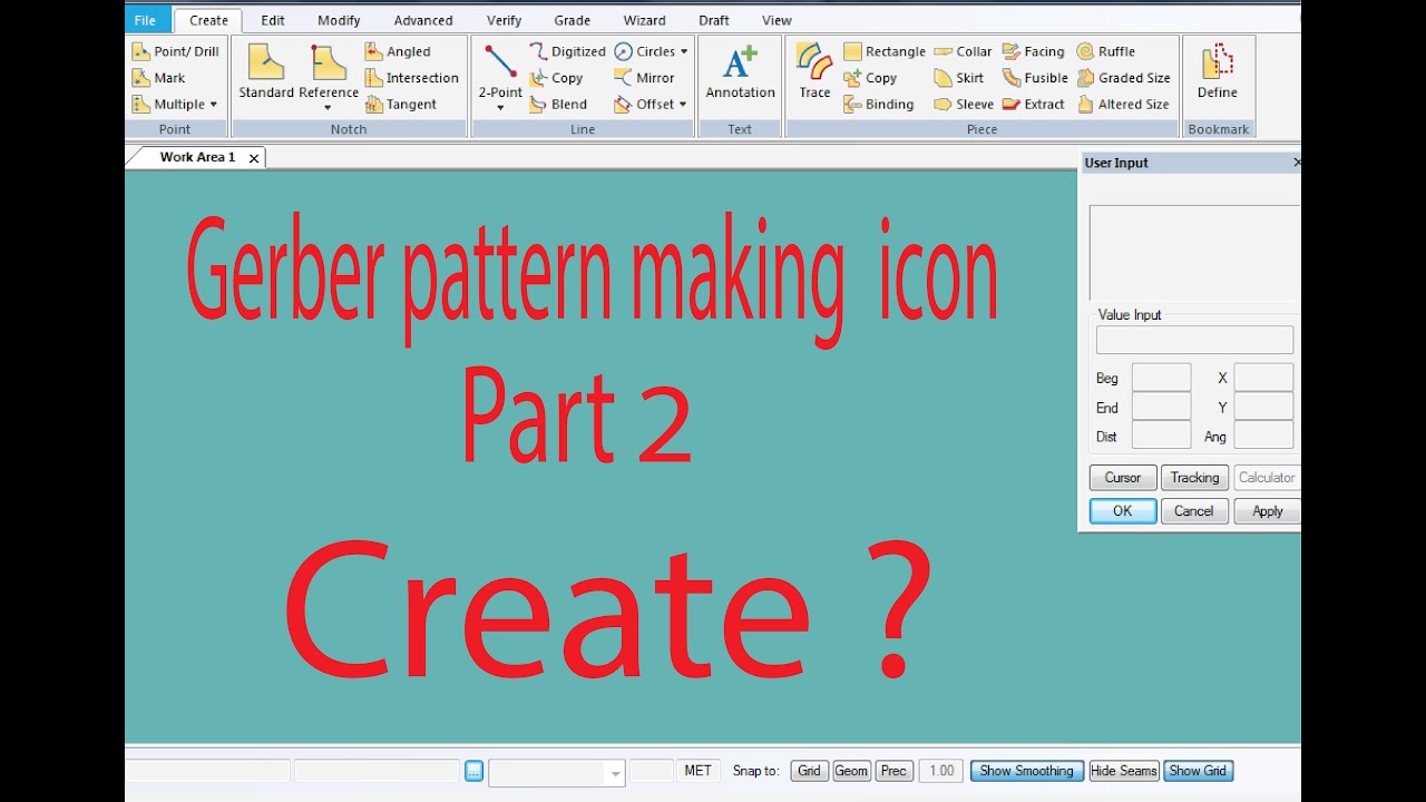 Gerber Beginner Tutorial How to use pattern design ICON,File,Create ...