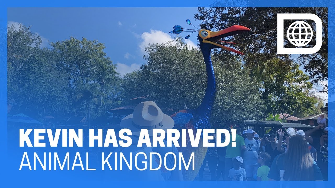 Kevin Walk Around Character from Pixar's UP - Animal Kingdom - YouTube