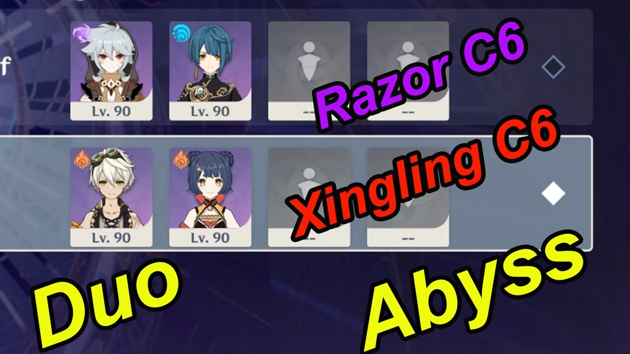 Duo Razor C6 & Xingqiu C6 - Xiangling C6 & Bennett C5 Spiral abyss ...