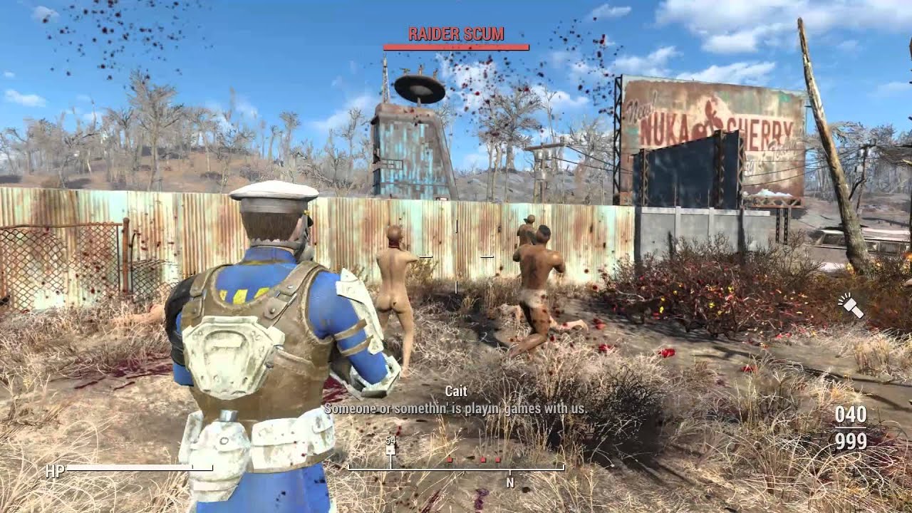 Fallout 4 - 8 rocket turrets on top of Starlight Drive In - YouTube