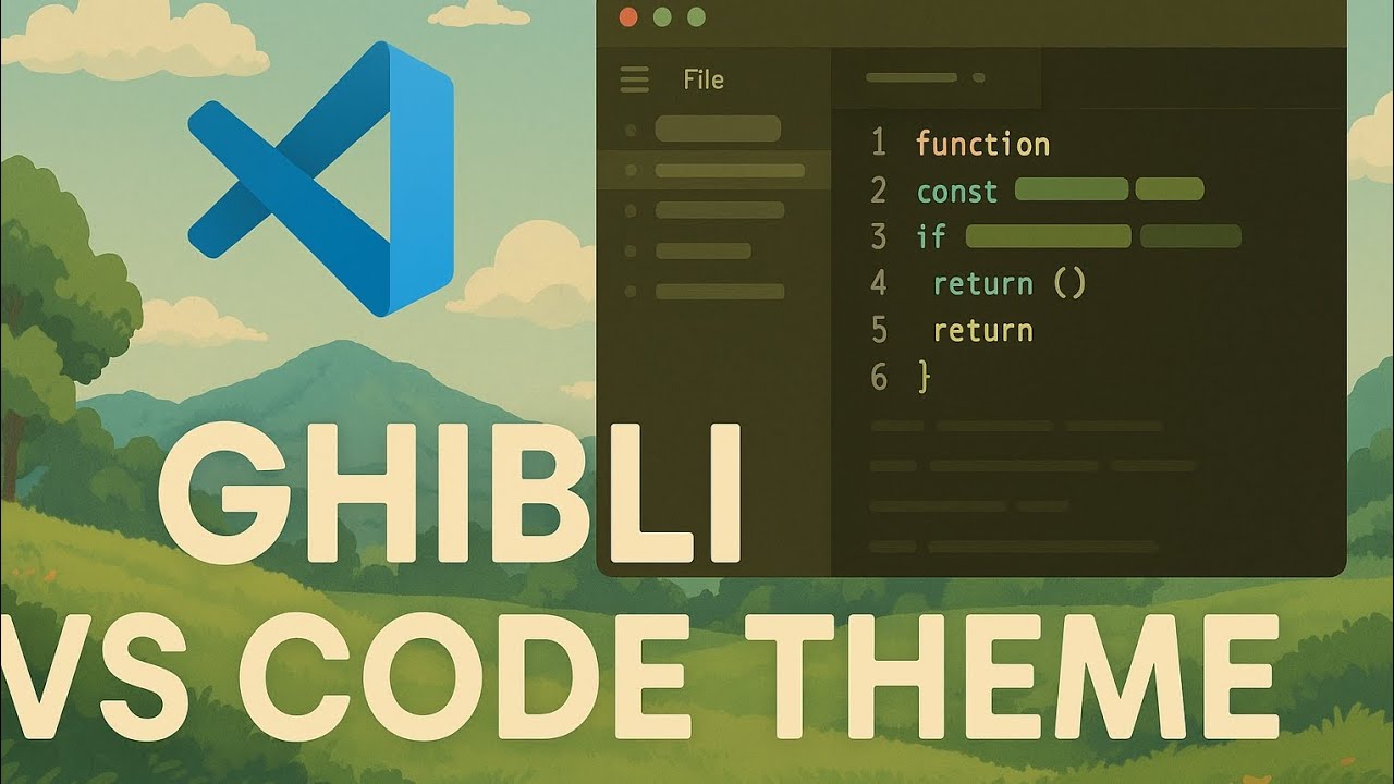 Vs code but in Ghibli theme? - YouTube
