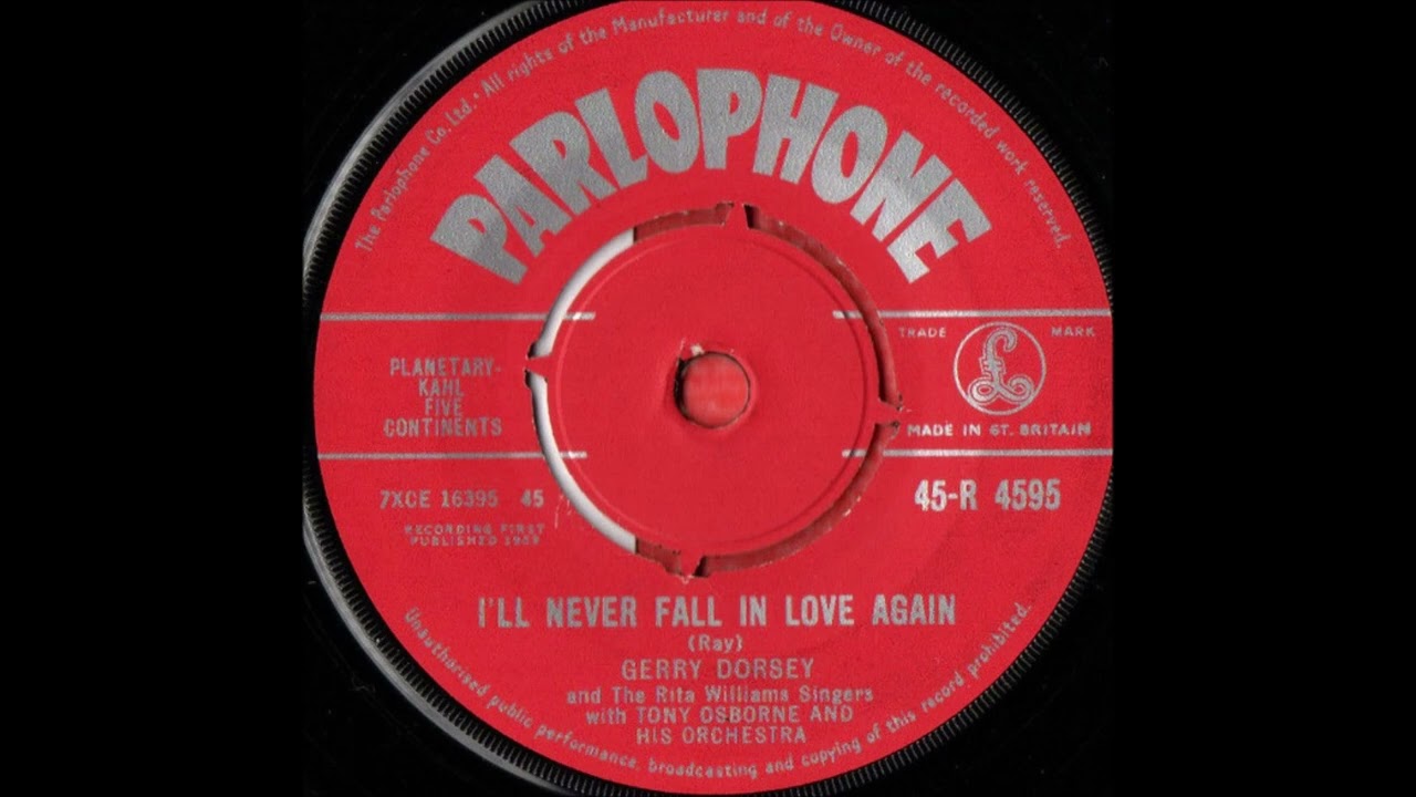 Gerry Dorsey (Engelbert Humperdinck) - I'll Never Fall in Love Again (1959) - YouTube