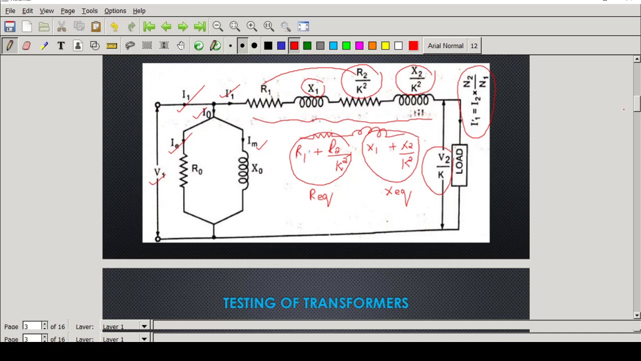 Determining Equivalent circuit using OC and SC test - YouTube
