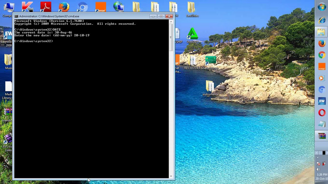 HOW TO CHANGE DATE AND TIME USING CMD YouTube HOW TO CHANGE DATE AND TIME USING CMD YouTube