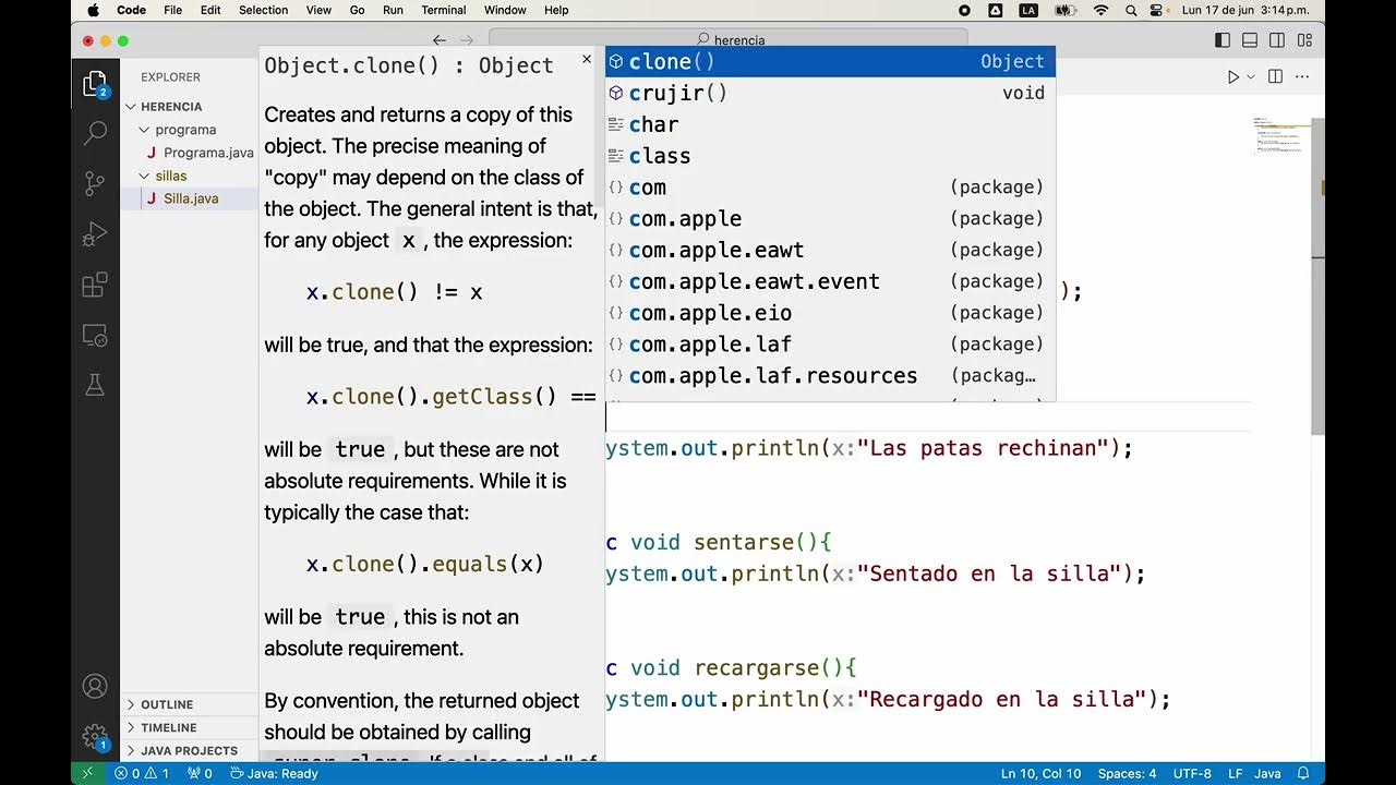 Implementando herencia, clases abstractas e interfaces - YouTube