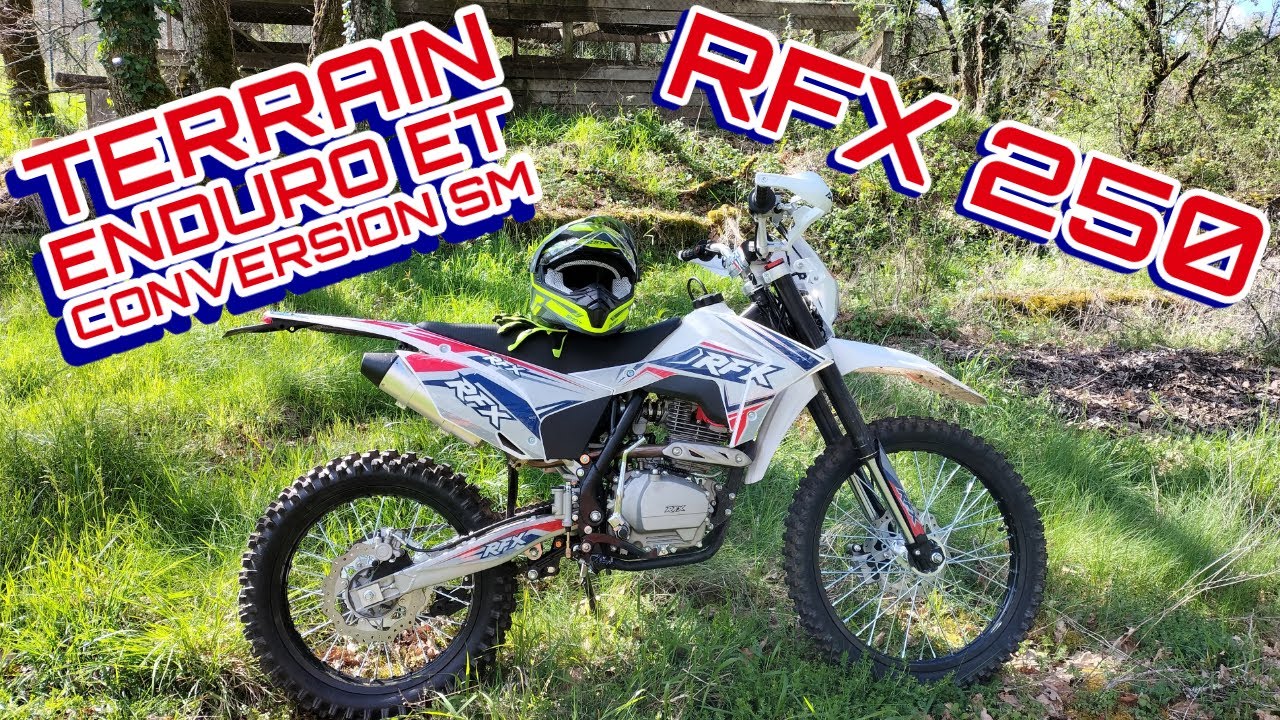 RFX 250, Test sur terrain enduro et conversion SM - YouTube